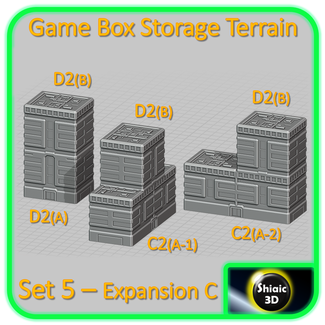 Game Box Storage Terrain - Set 5 – Expansion C
