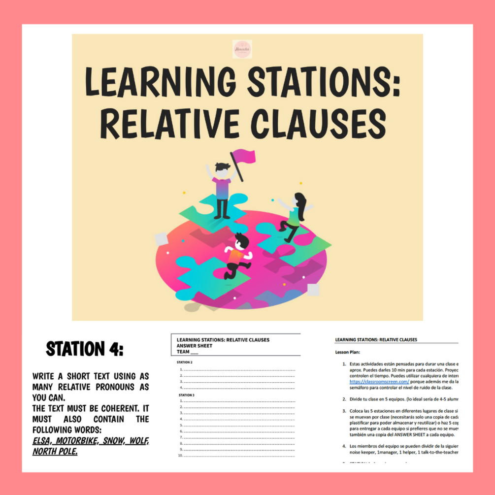 Learning Stations: Relative Clauses