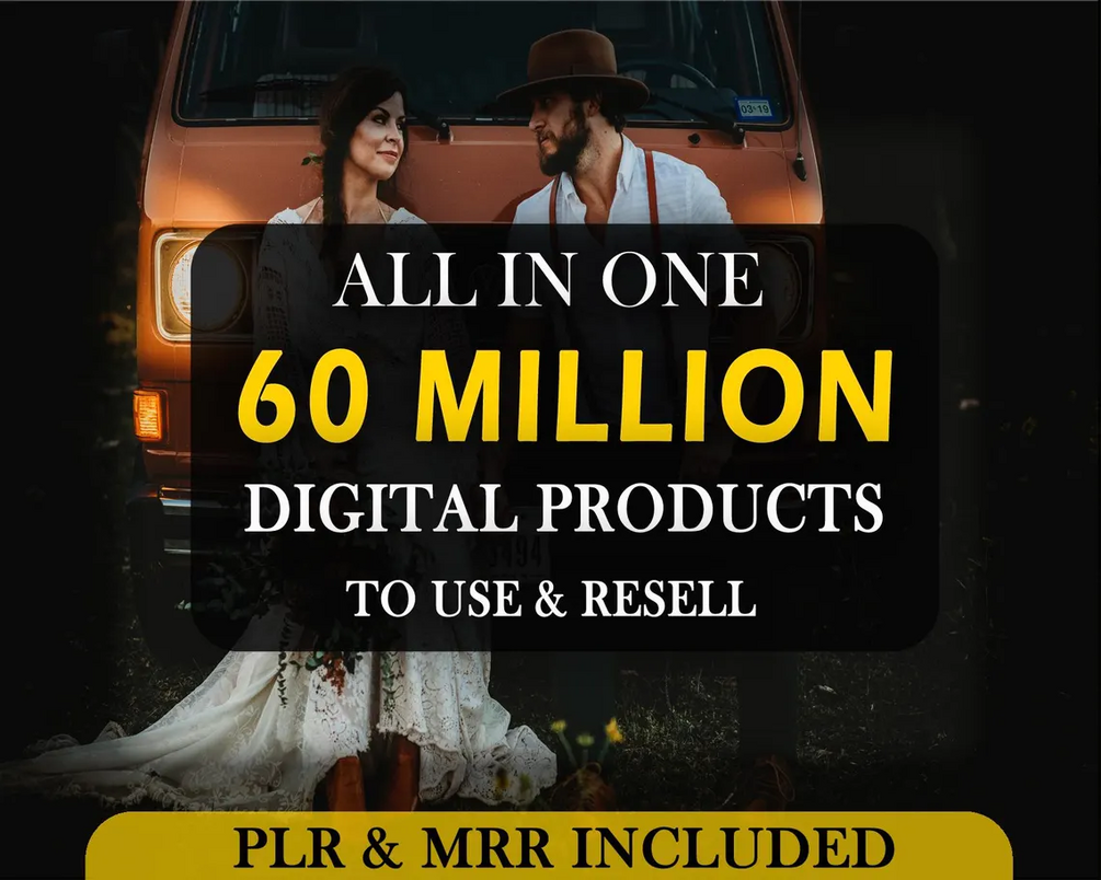 60 Million Digital Products Bundle for Passive Income, Master Resell ...