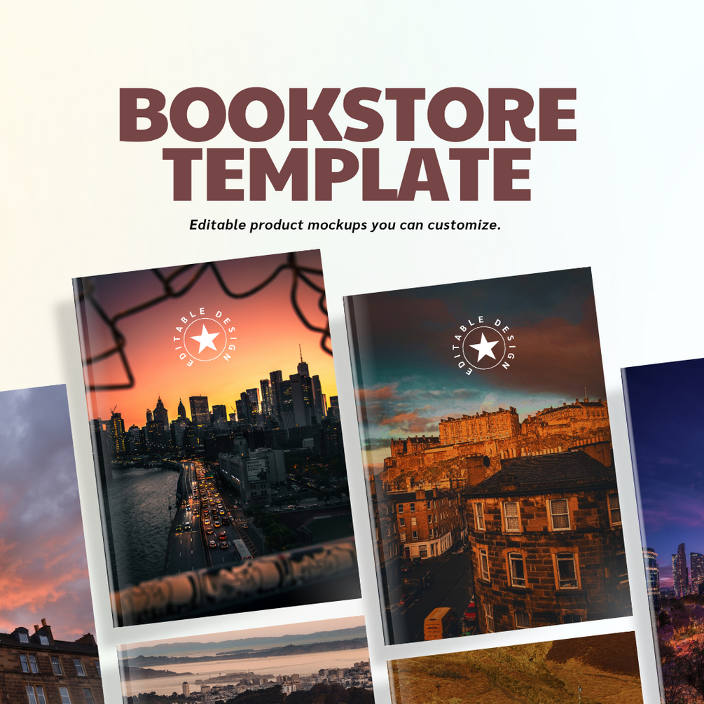 Modern Bookstore Mockup Collection