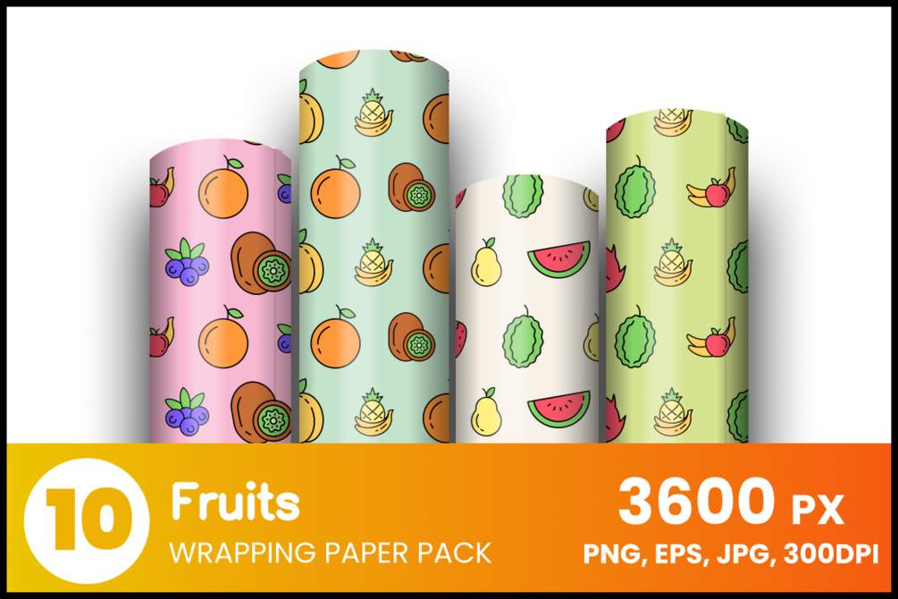 Fruits 10 Wrapping Paper