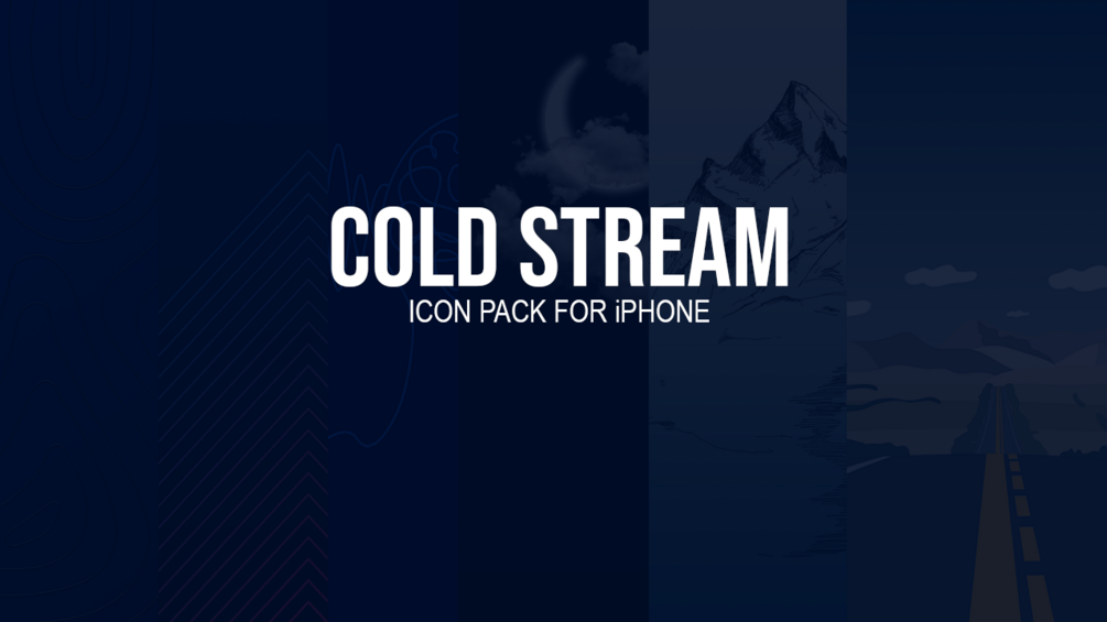 "Cold Stream" Wallpaper pack for iPhone (Blue themed)