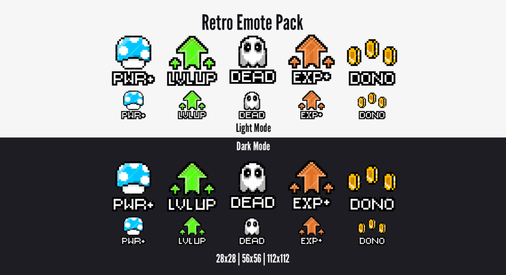 Twitch Emotes | Retro Pack