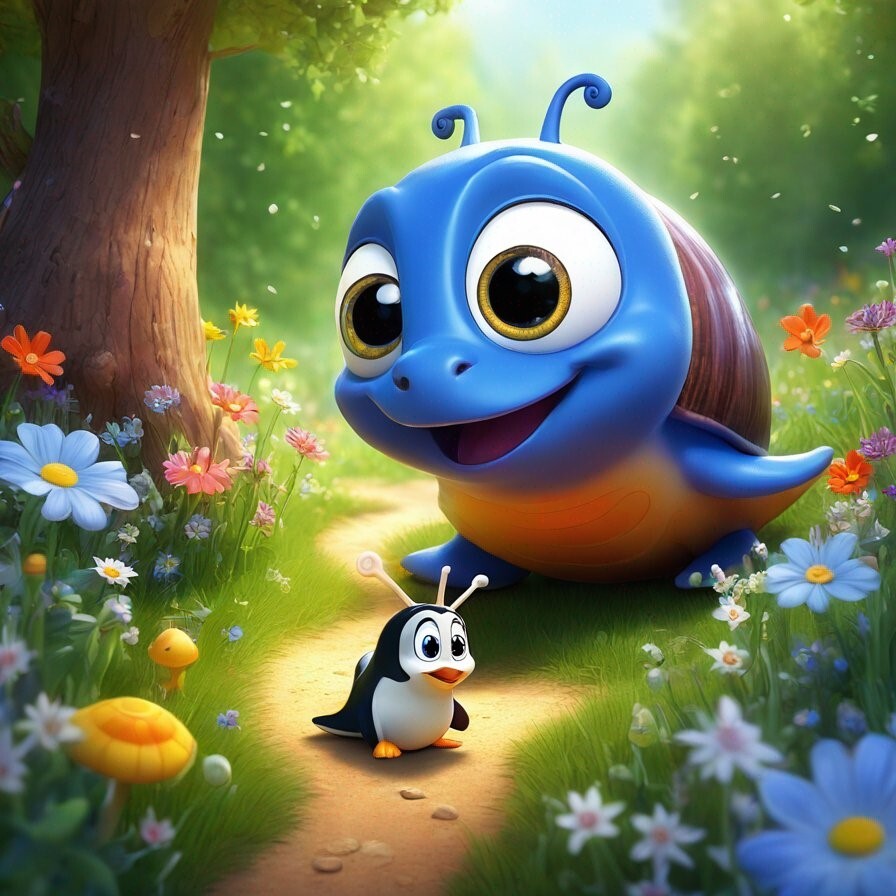 Sammy the Sleepy Snail's Slow Adventure-story for kids