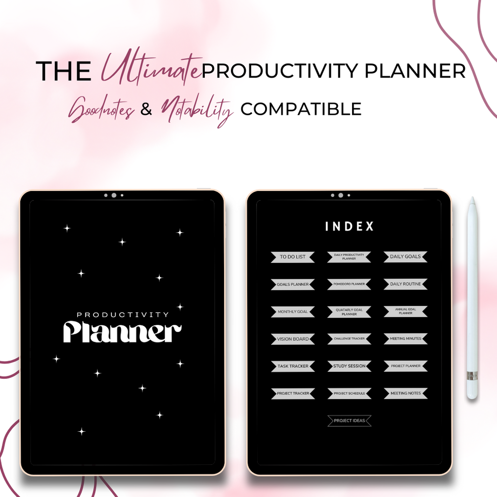 Undated Productivity Planner, Productivity Planner, Productivity ...