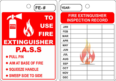 FIRE EXTINGUSHIR TAG