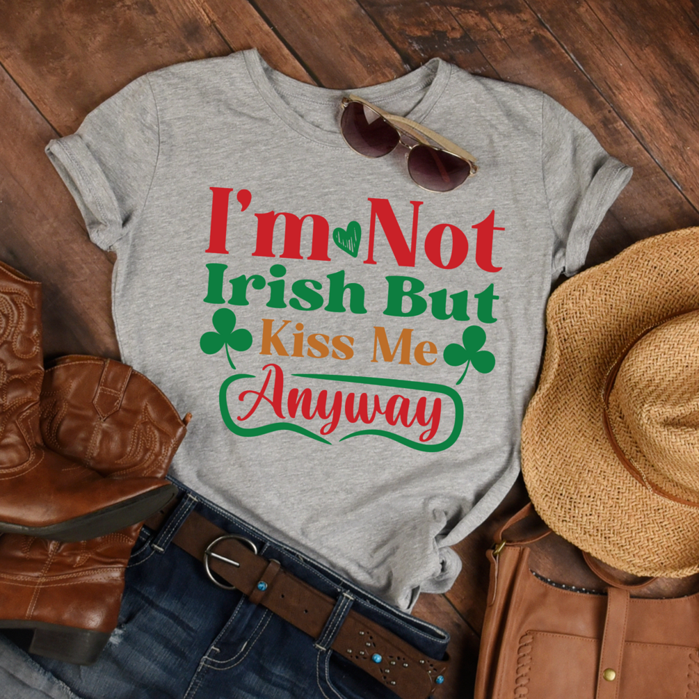 I'm Not Irish but Kiss Me Anyway svg png, St Patricks Day svg, Kiss me ...