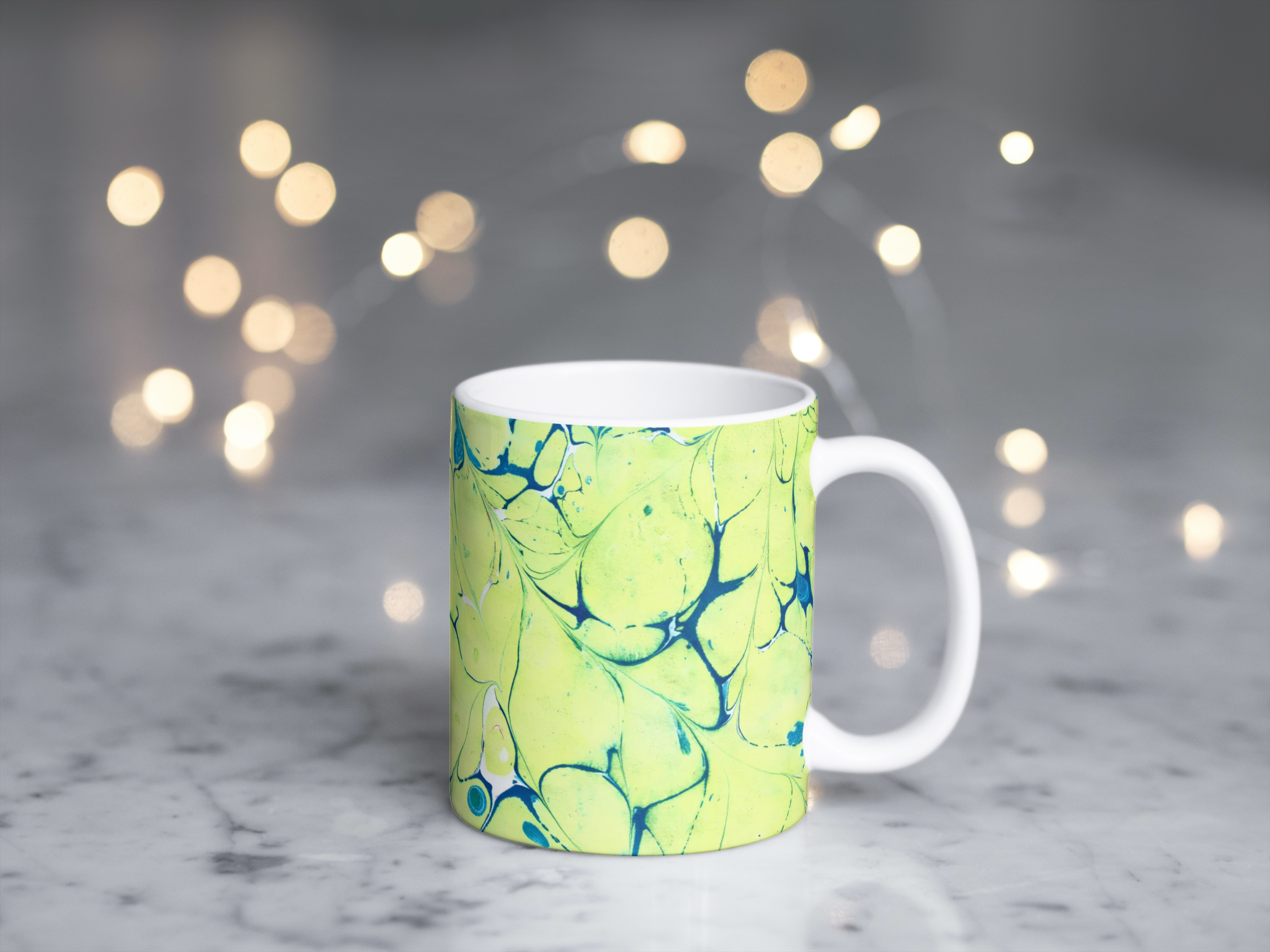 Printable marbled art