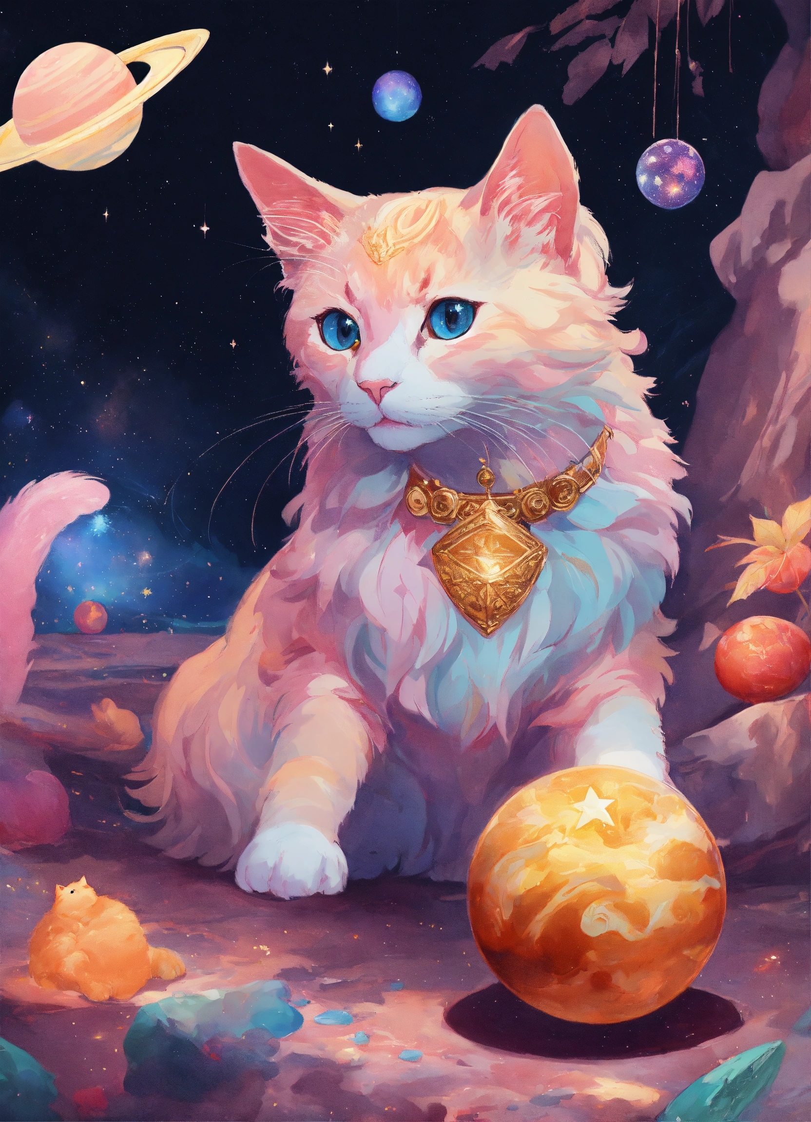 Cute Cats in a Variety of Colors.