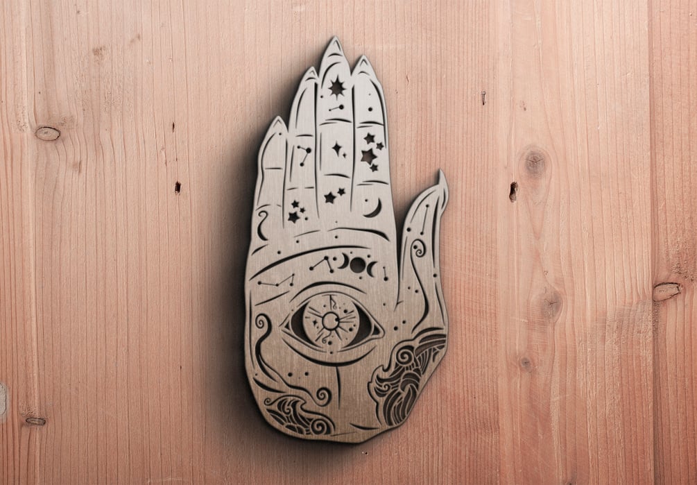 cosmic hand svg, hand with eye svg