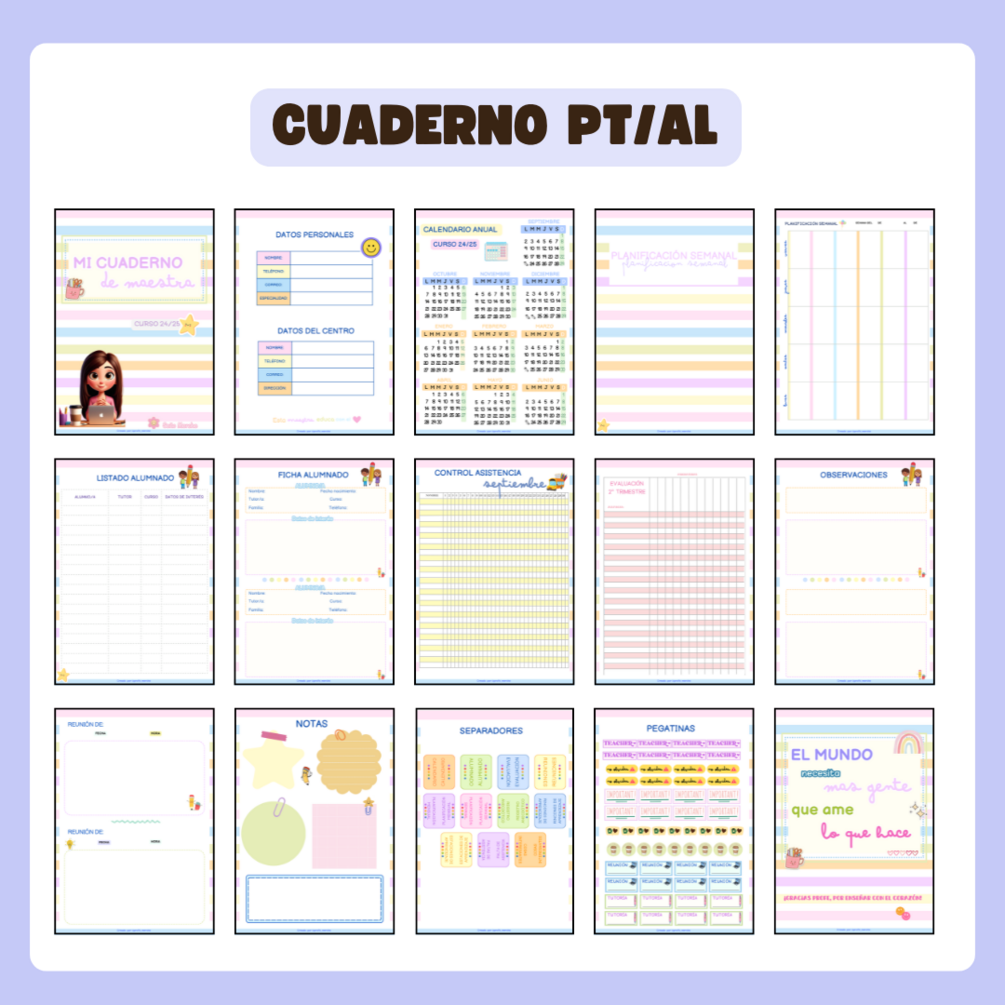 Cuaderno profe PT/AL