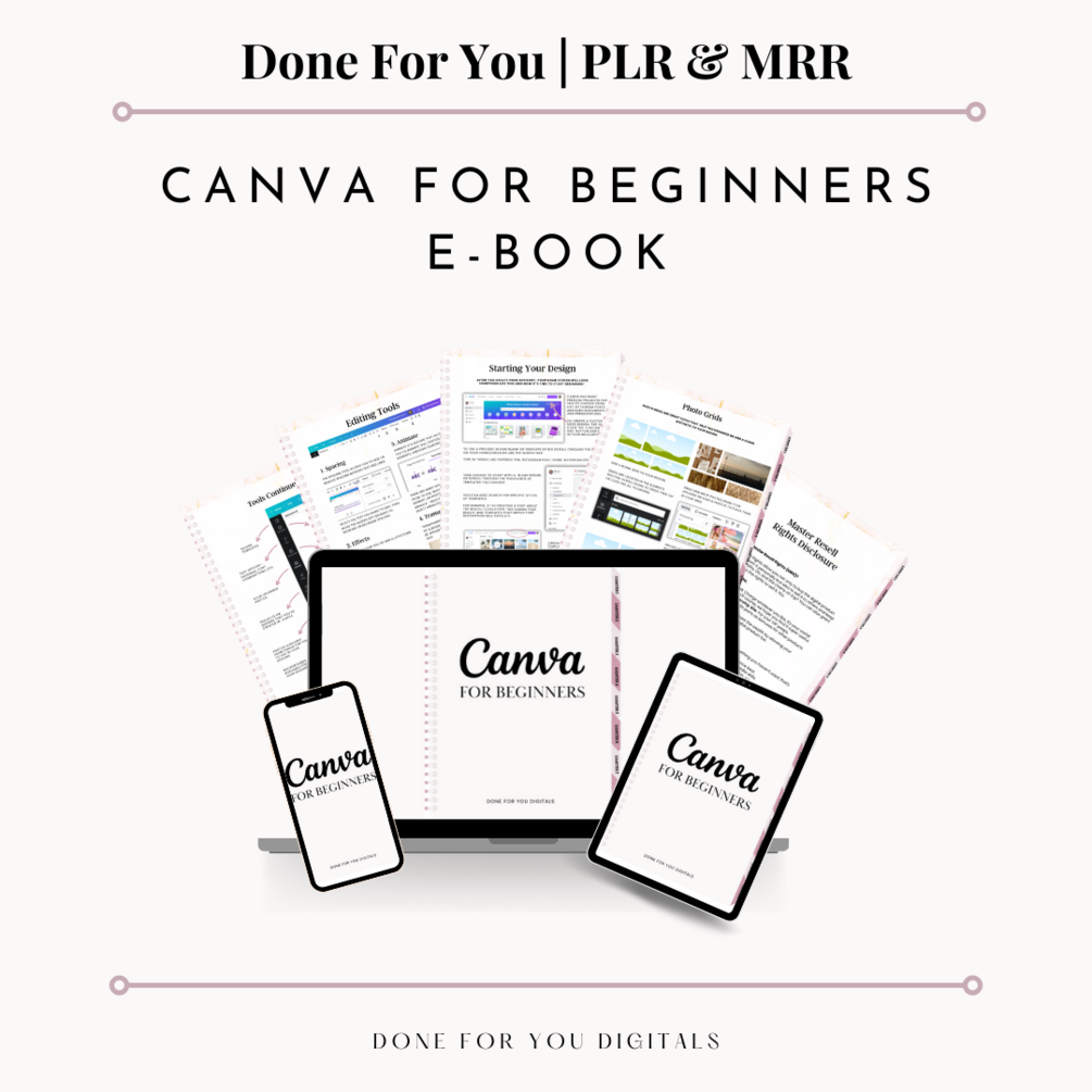 Canva For Beginners E-Book