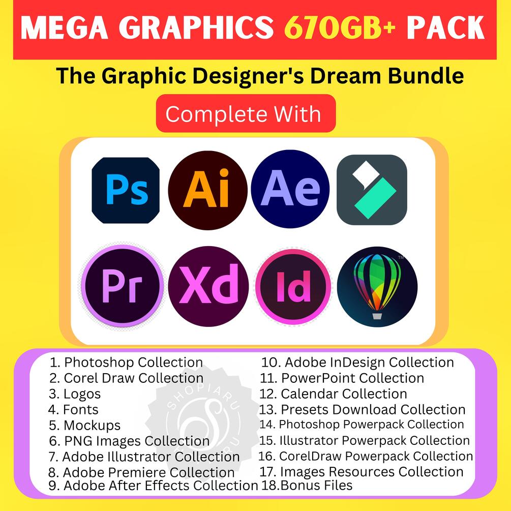 GRAPHICBUNDLE 670 GB+ PLUSH