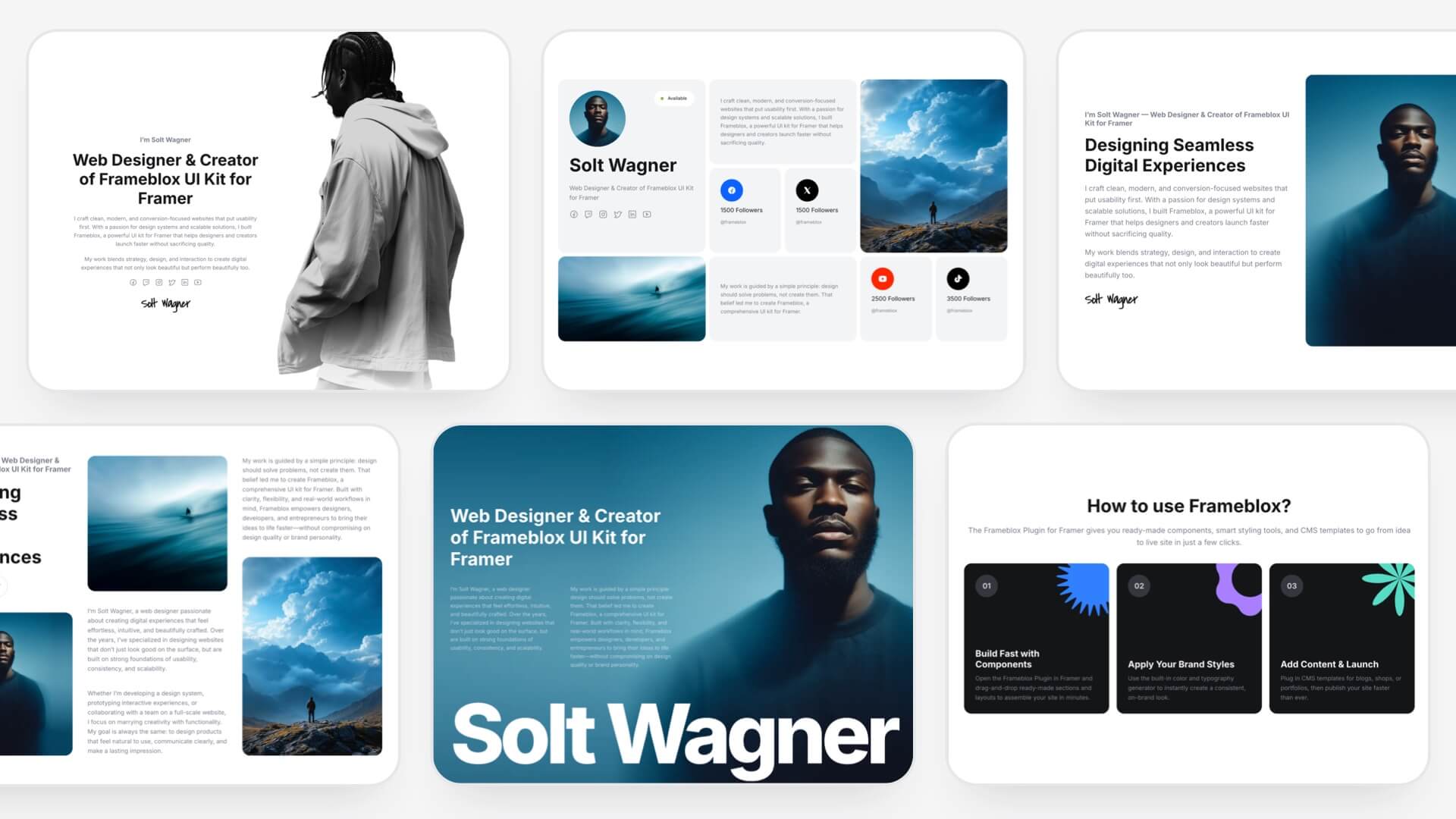 35+ New Website layouts; About and How it works sections - Solt Wagner