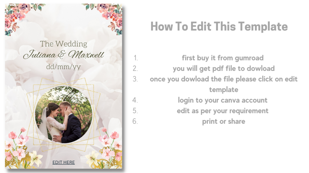 White Gold Modern Wedding Poster