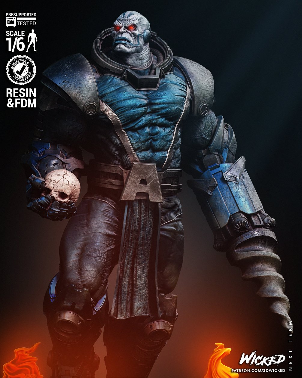 Wicked Marvel Apocalypse Sculpture: Tested and ready for 3D printing