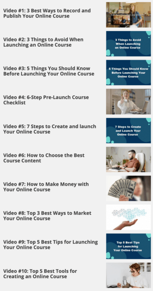 Learn How To Start and Launch Your Very Own Online Course