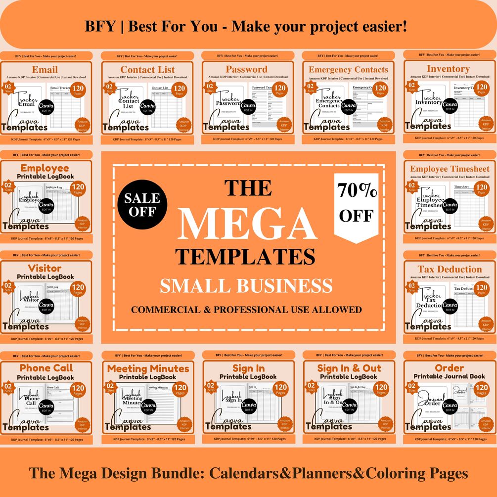 The Mega Design Bundle Small Business Templates | Printable Small ...