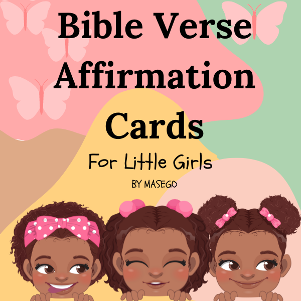 Bible Verse Affirmation Cards for Little Girs