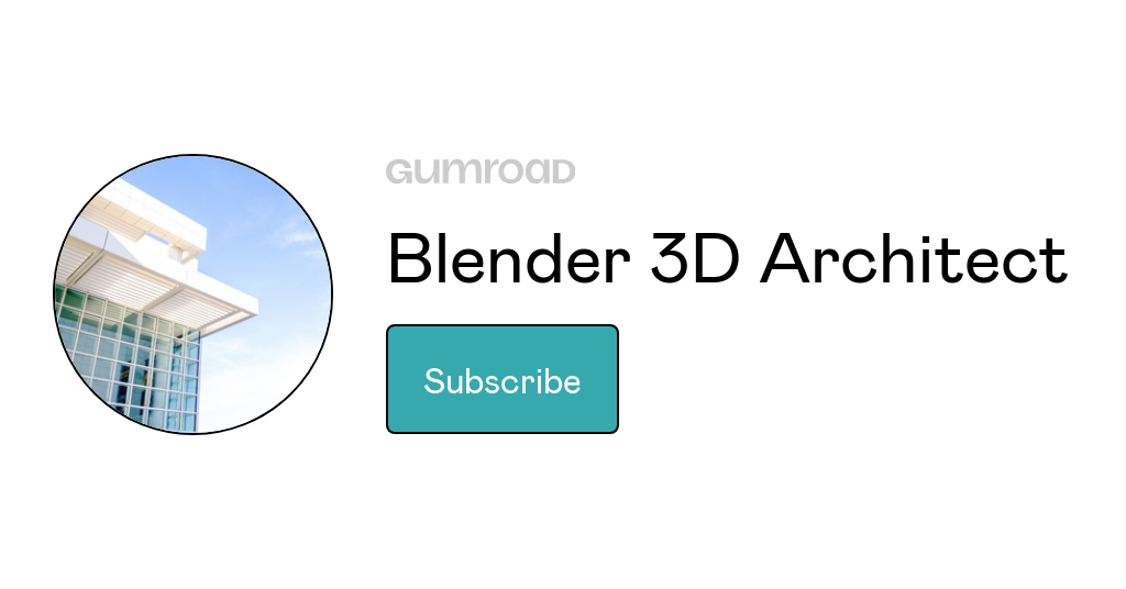 Blender 3d Architecture