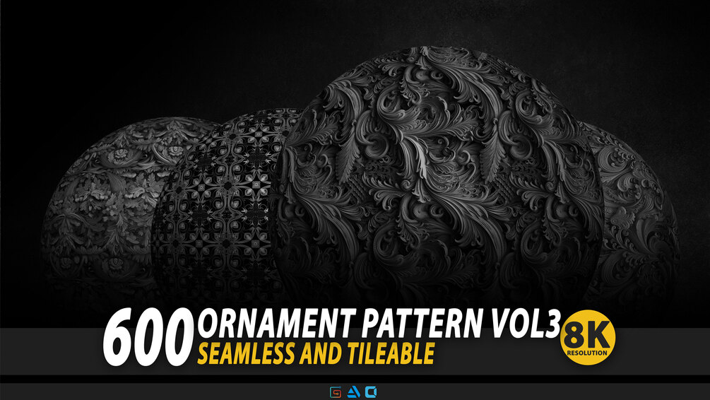 +600 ornamental Pattern | 8k Res | Vol3