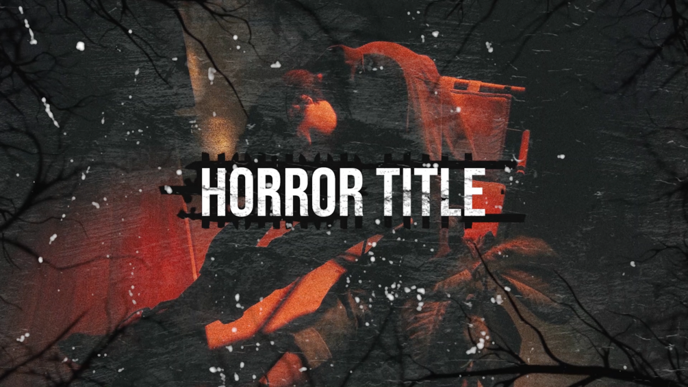 Horror Title Animation - Premiere Pro Template