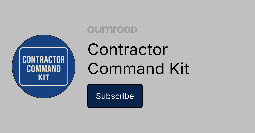 Contractor Command Kit