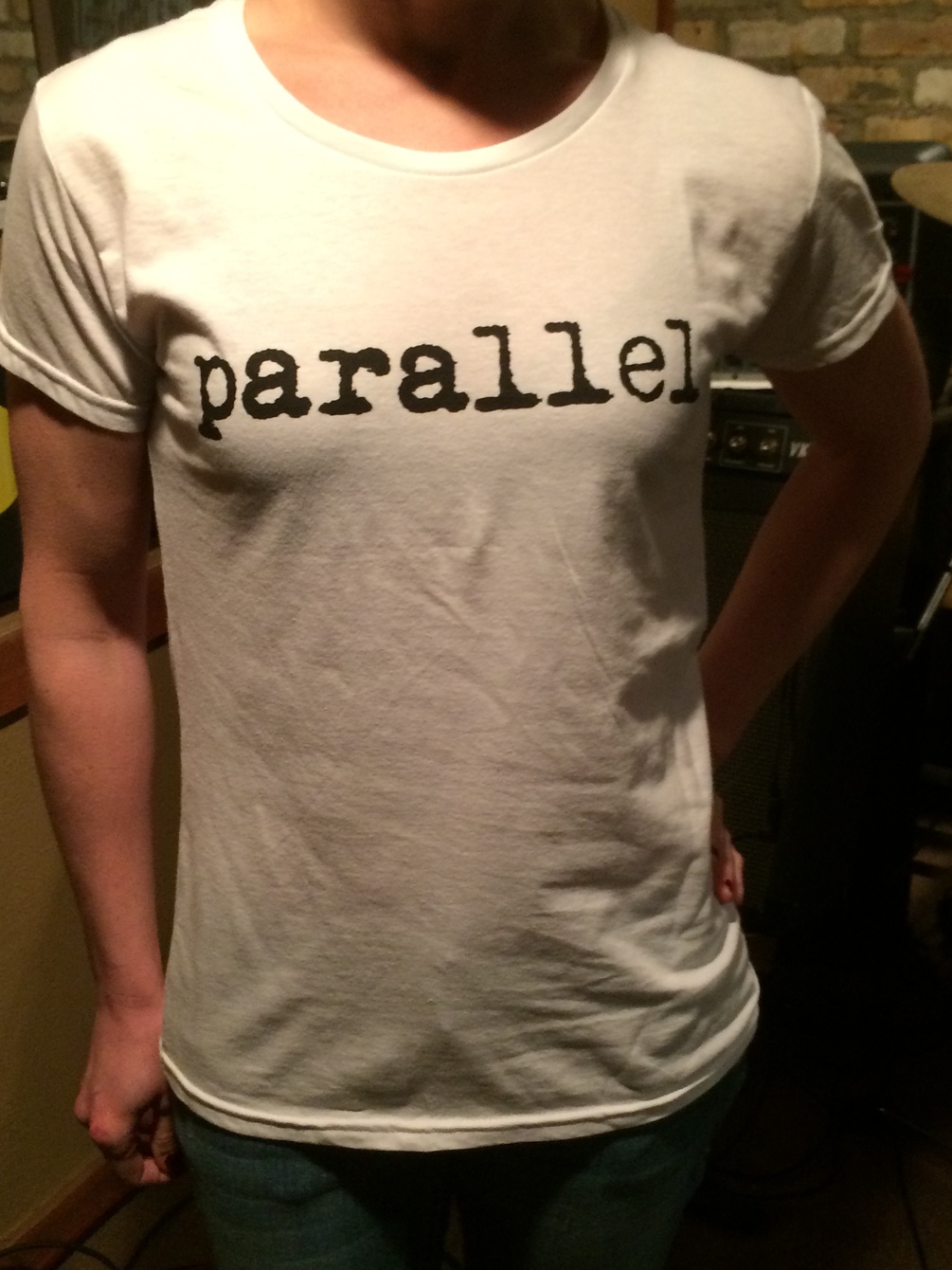 Women's white parallel t-shirt
