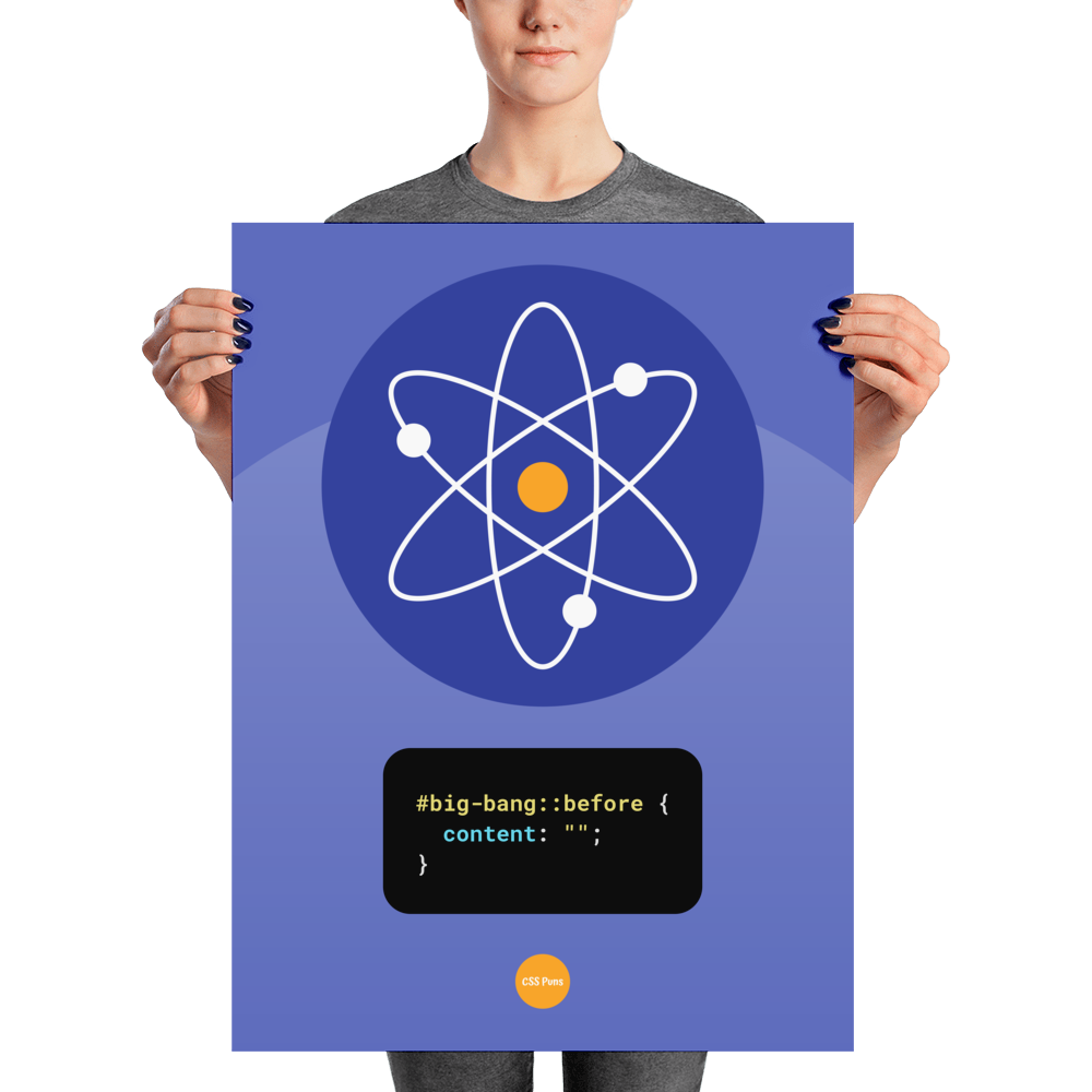 CSS Puns - Before Big Bang - Poster