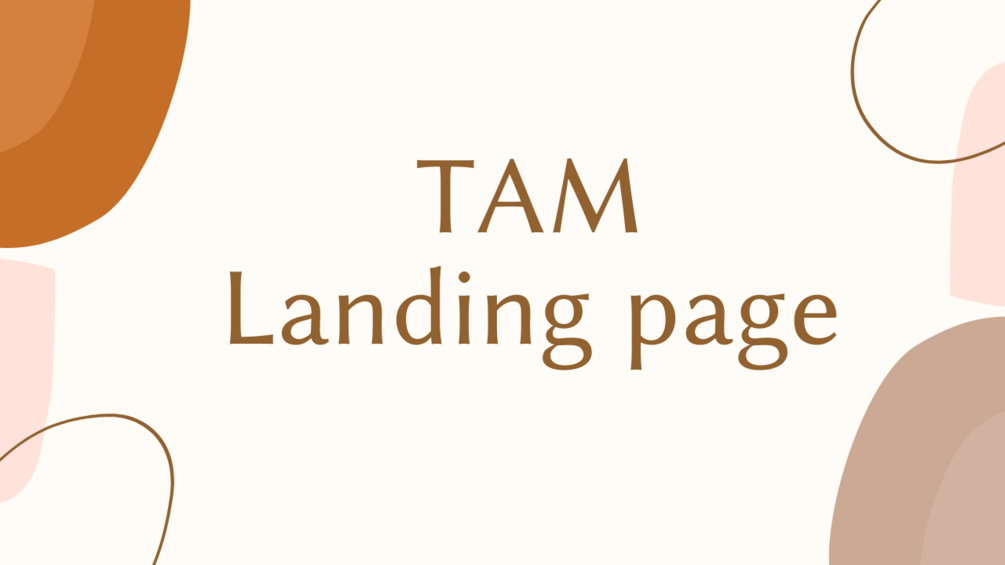 TAM Landing page UI