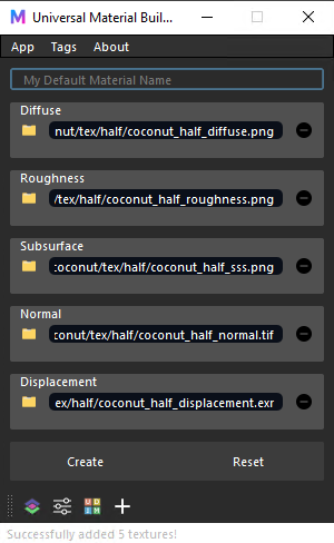 Universal Material Builder (Maya/Houdini)