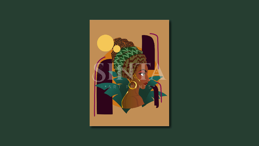 🌓 Sinta Art Prints – Moonwake | Printable Digital Artwork