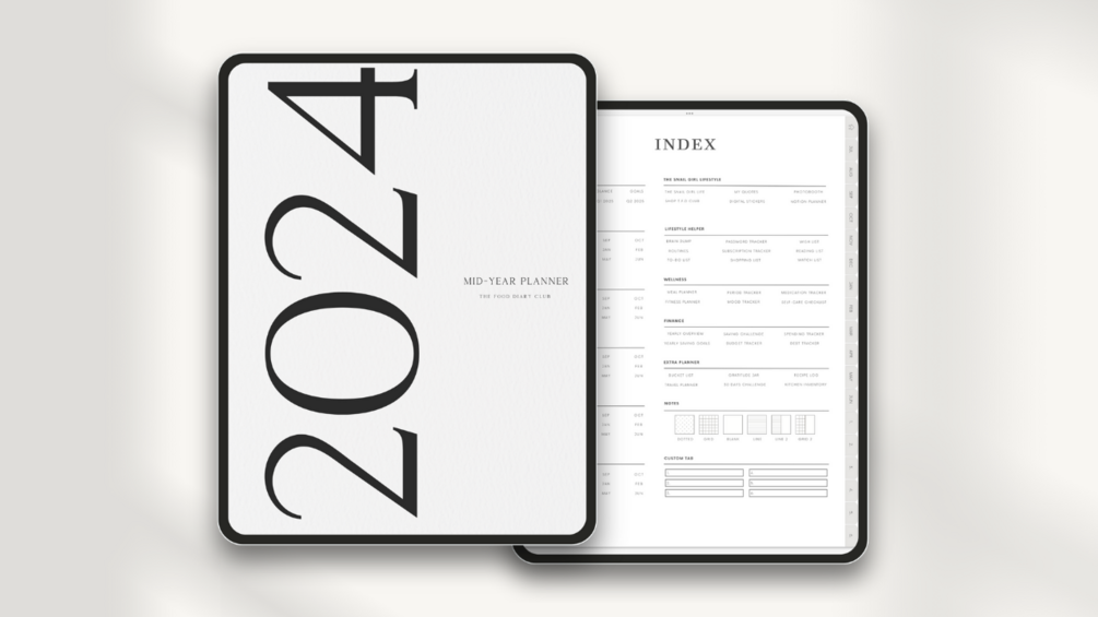 2024 Mid-Year Goodnotes Planner (Comes with Bonus Digital Stickers ...