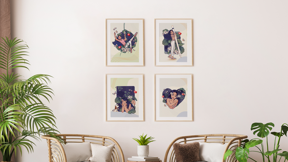 Cutest Wall Poster - 4 pieces