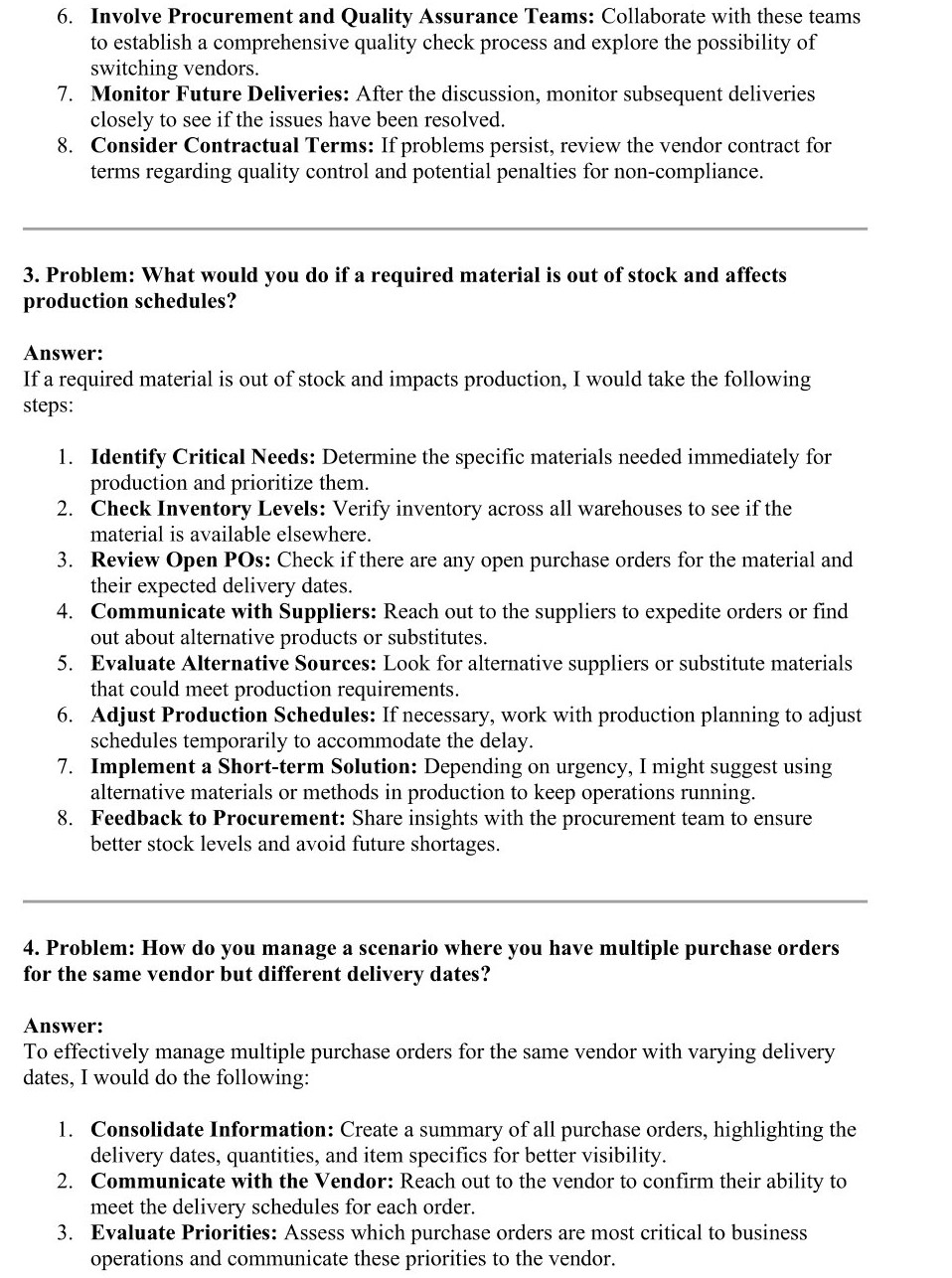 6 PDFs containing ALL Types of Most Asked Interview Q&A (Scenario-Based ...