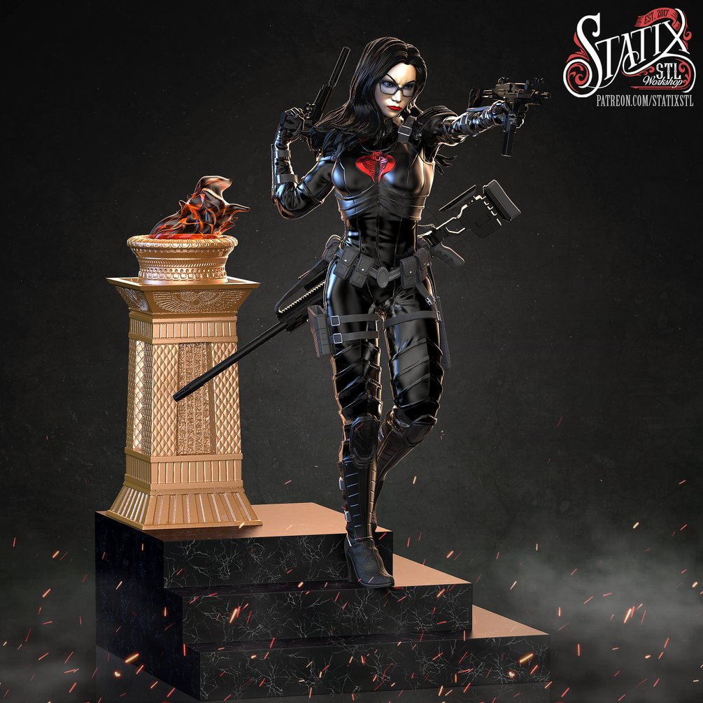 Baroness 1/6 Scale STL for 3D Printing