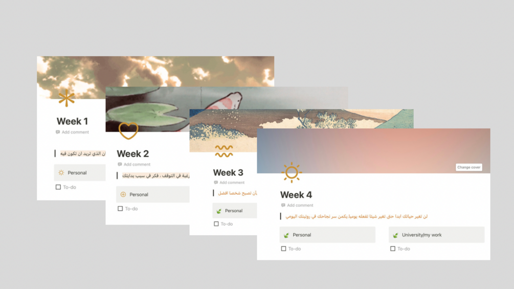 Notion template -January planner