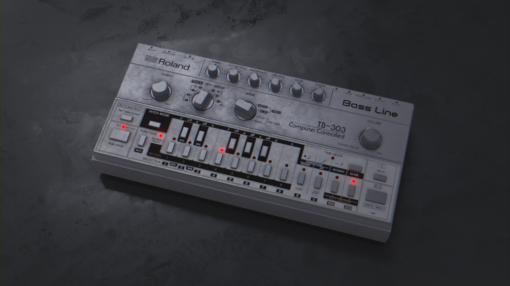 TB-303 Bass Line Synthesizer Model