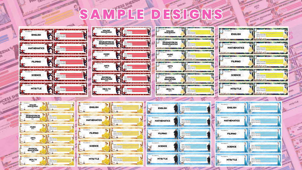 Name Tag and Subject Label - Canva Template (PLR)