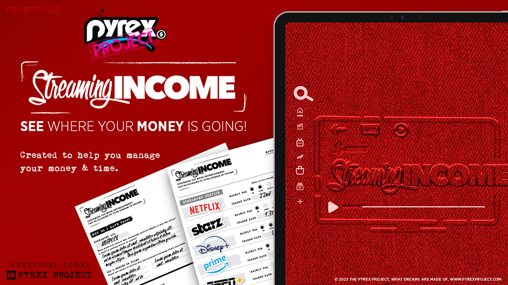 Streaming Income | Digital Budgeting Planner for GoodNotes & Notability