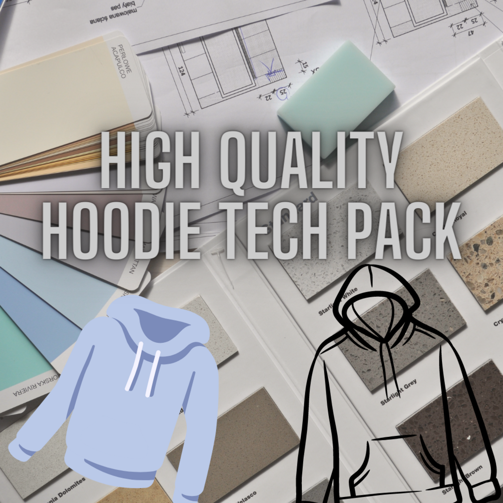 Hoodie Tech Pack Template