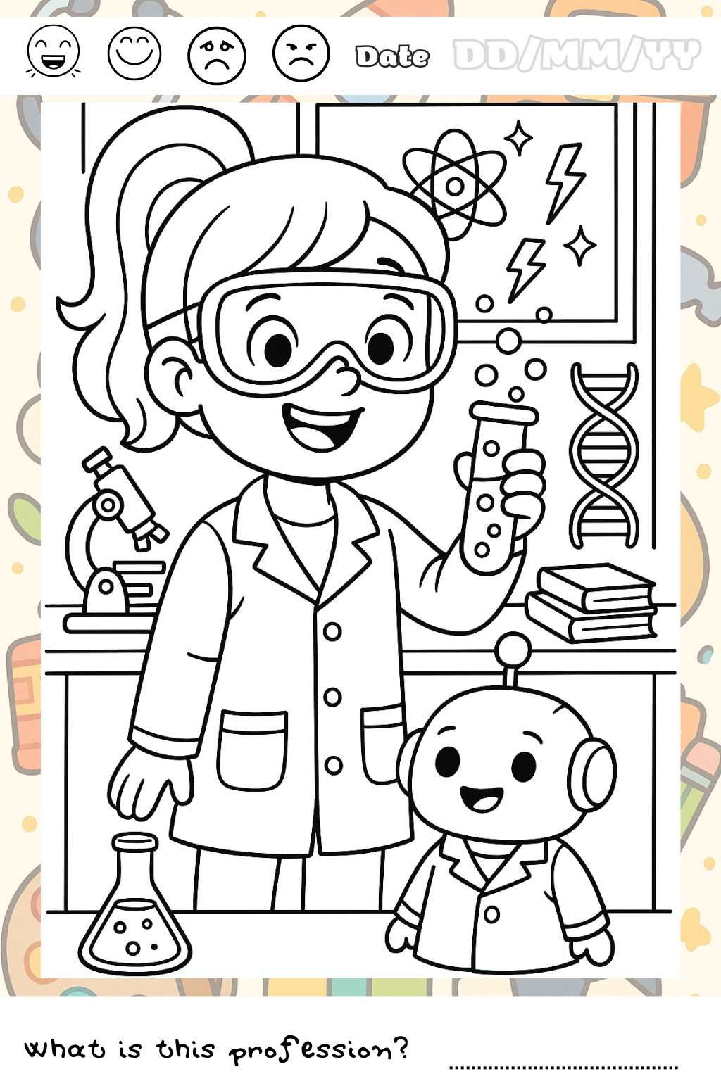 Children Who Change the World – A Professions Coloring Book