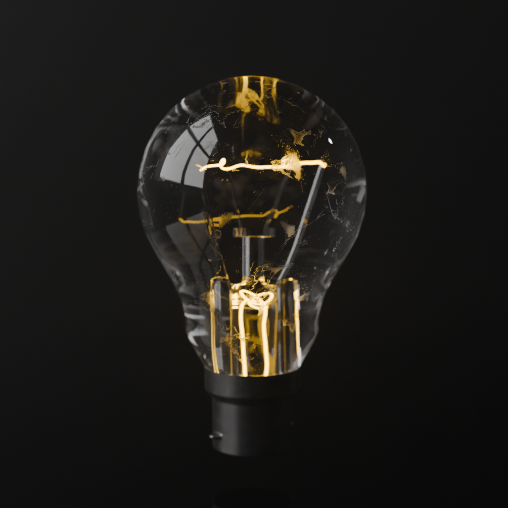 Light Bulb – Stylized Rustic Bulb 3D Prop (Free Blender Asset)