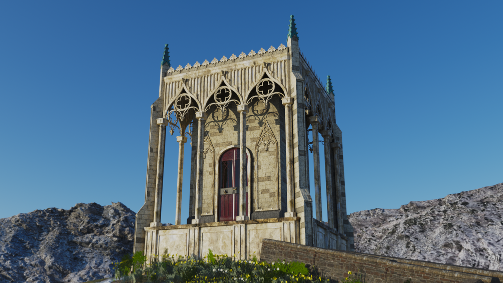 Medieval Gothic Mausoleum
