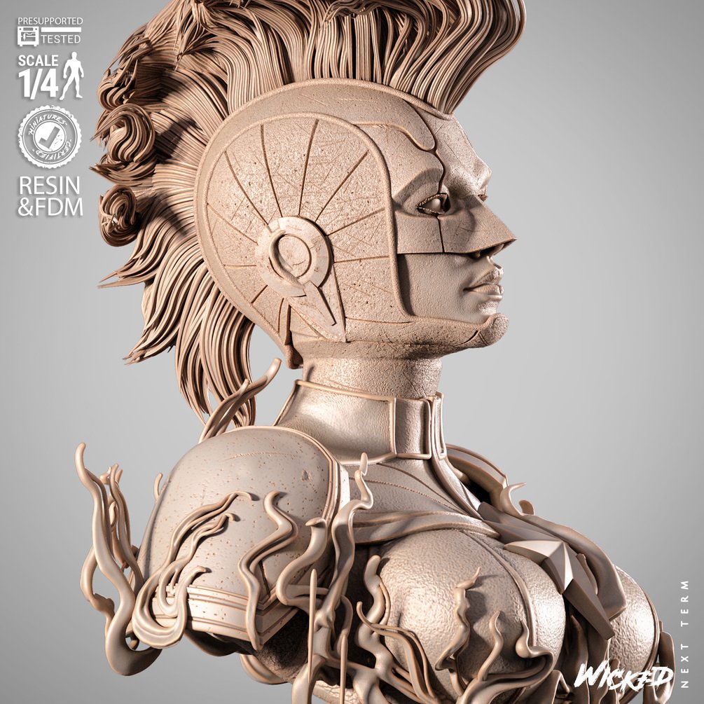 Wicked Marvel May 2025 Term Captain Marvel 2025 Portrait Bust: Tested ...