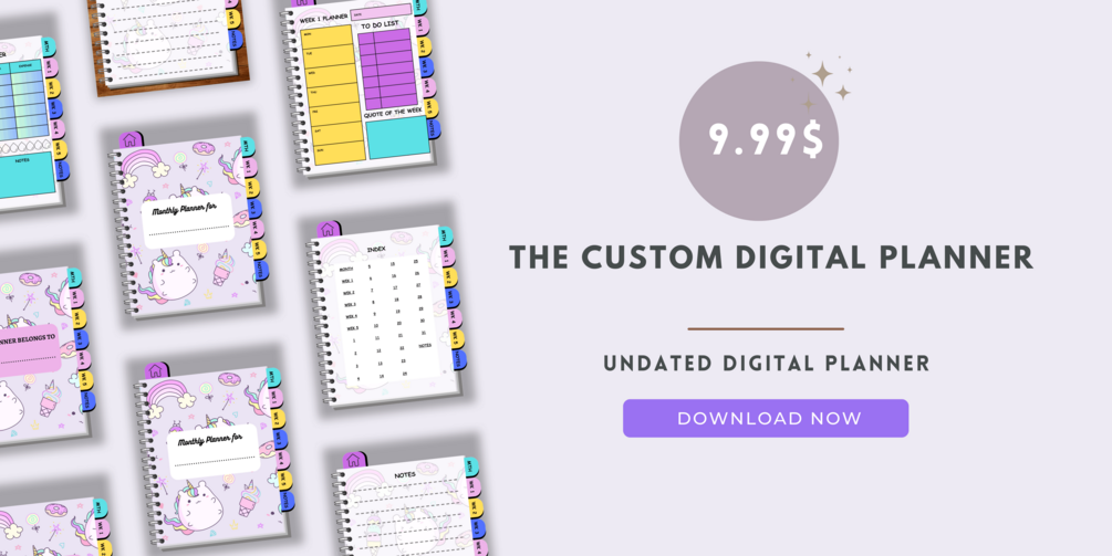 Digital Planner 2023 2024 Digital Planner Undated Digital Planner ...