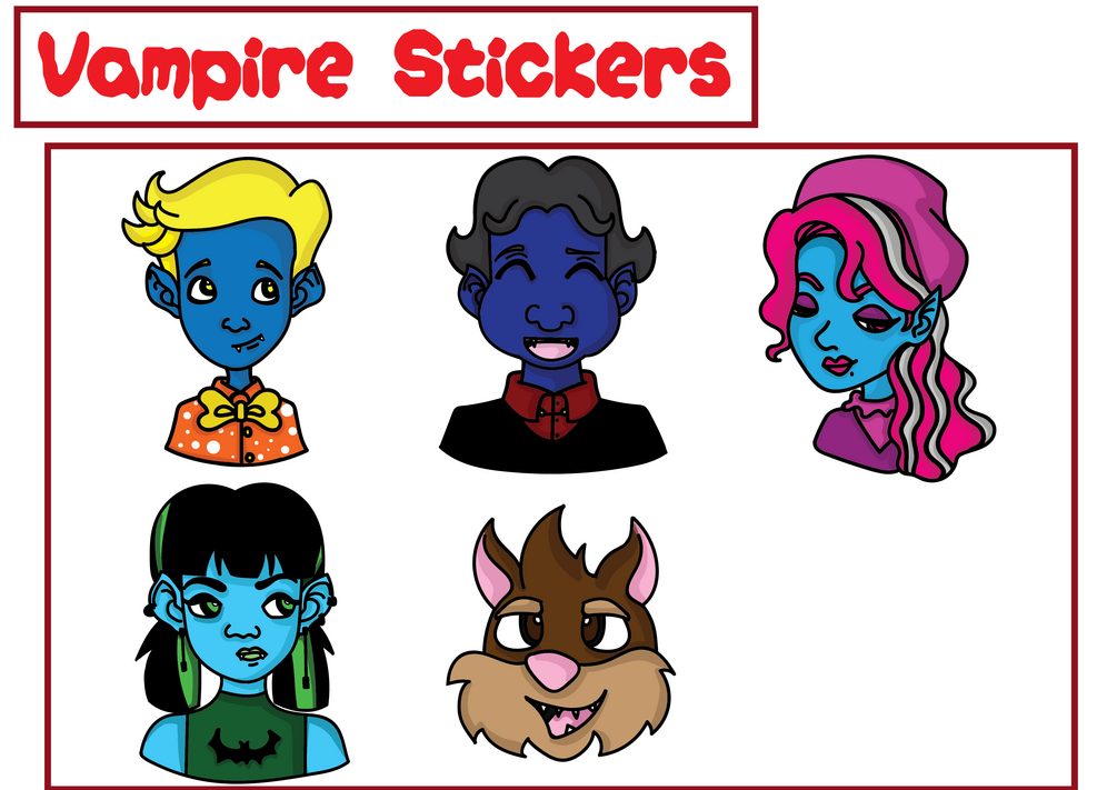 Vampire Stickers