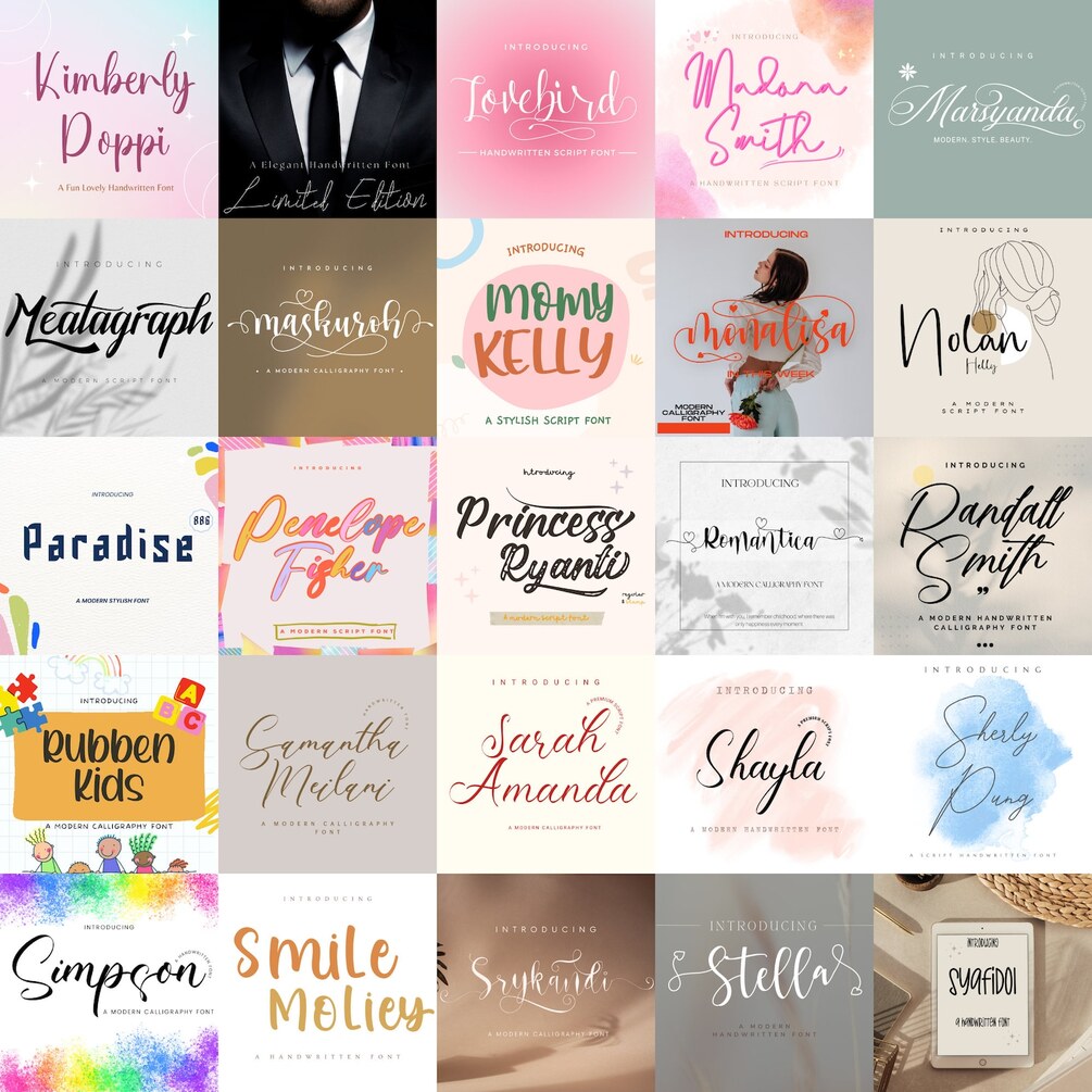 5K Premium Fonts Pack for Print-on-Demand Sellers, Graphic Designers ...