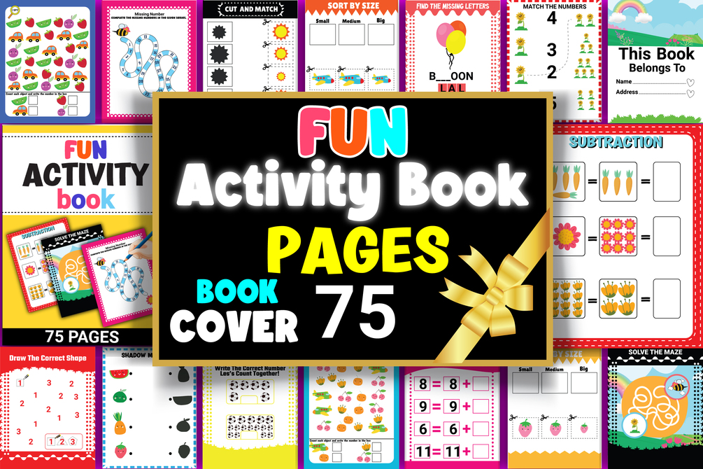 Activity Book For kids 75 Pages