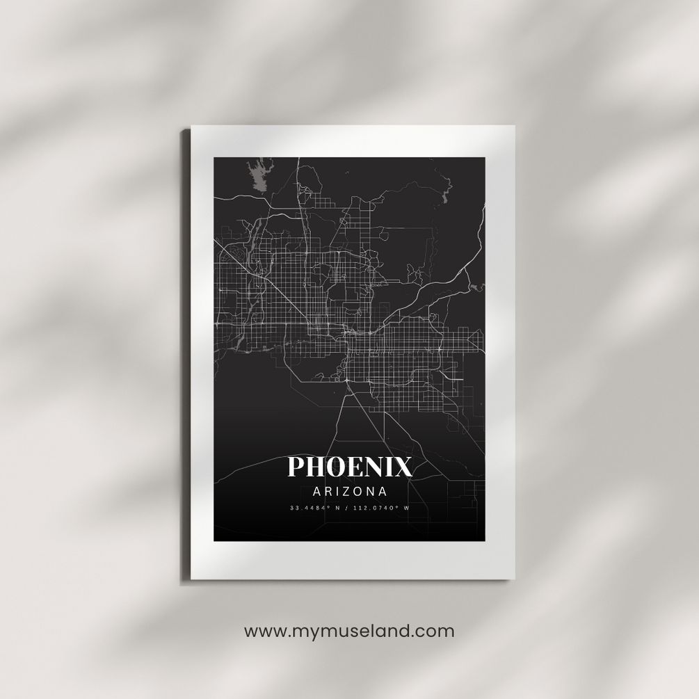 Aesthetic Phoenix City Poster - Mymuseland